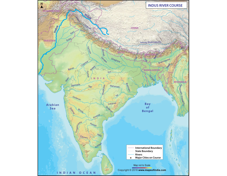 Buy Indus River Map